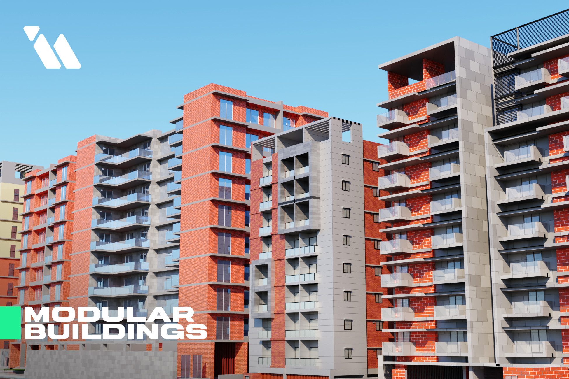 Modular Apartment Building Package | 3D Urban | Unity Asset Store