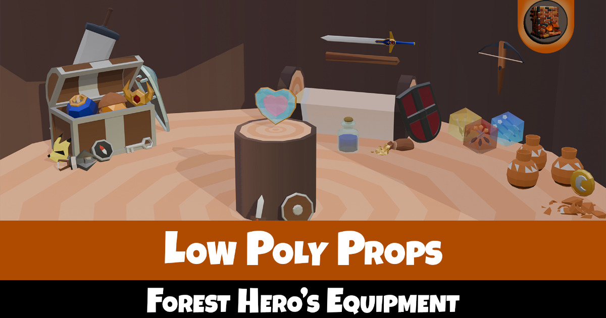 Low Poly Forest Hero's Equipment Pack | 3D Props | Unity Asset Store
