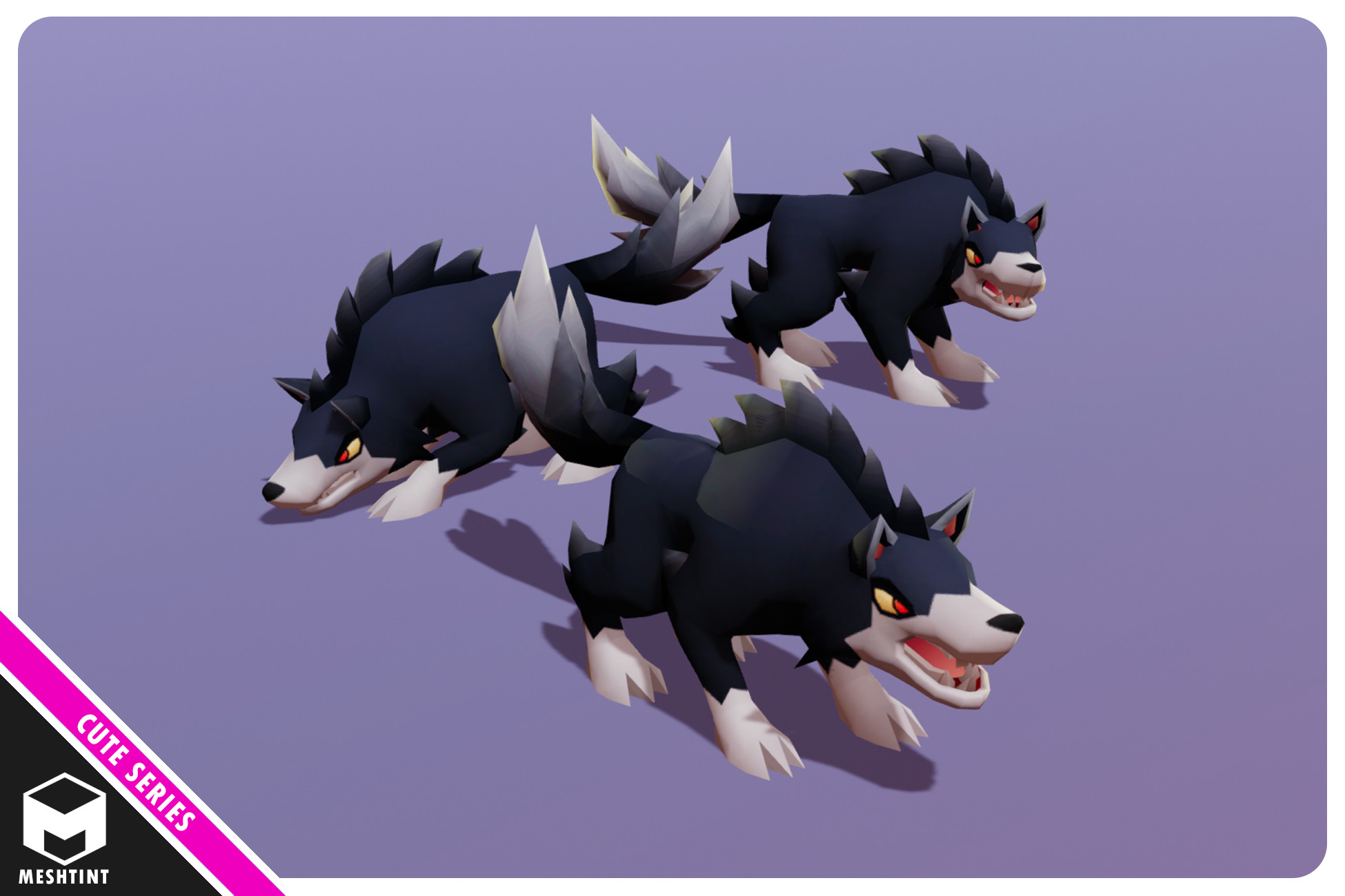 Wolf Cute Series | 3D Creatures | Unity Asset Store
