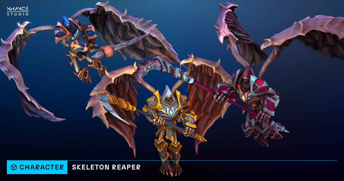 Stylized Fantasy Skeleton Reaper | 3D キャラクター | Unity Asset Store