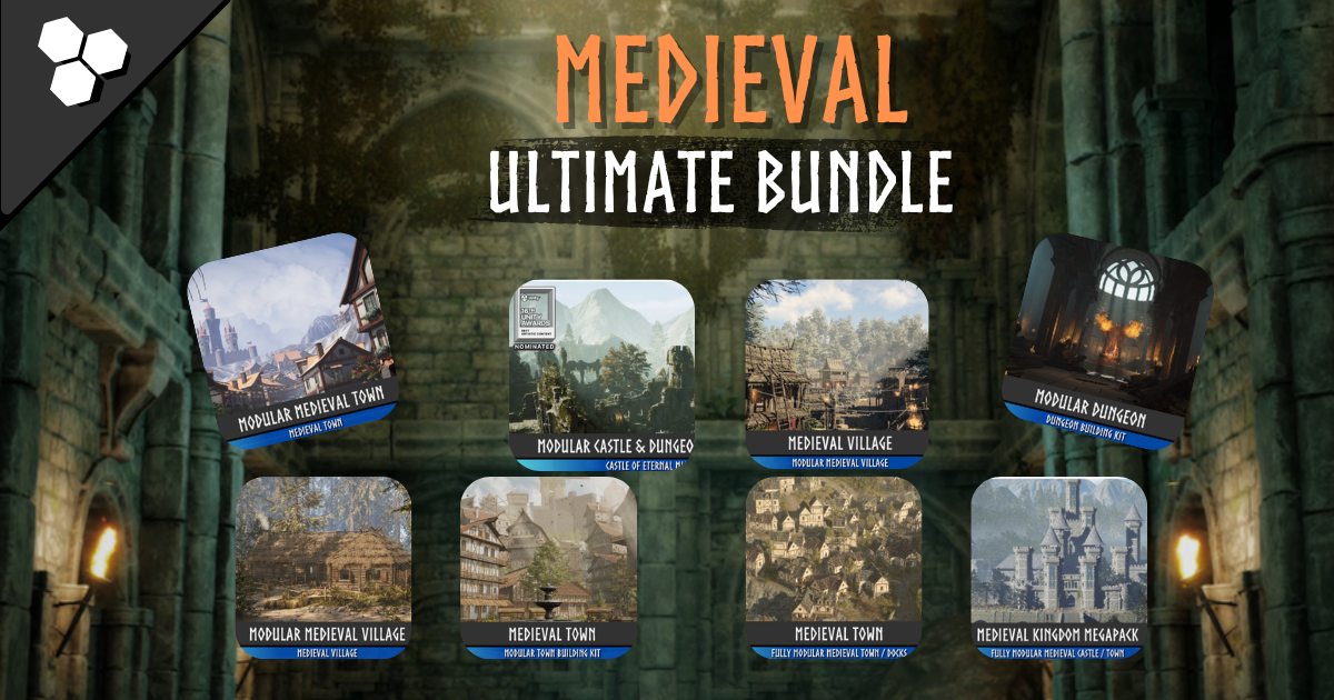 The Medieval Ultimate Bundle (Castle, Medieval Town, Medieval Village ...
