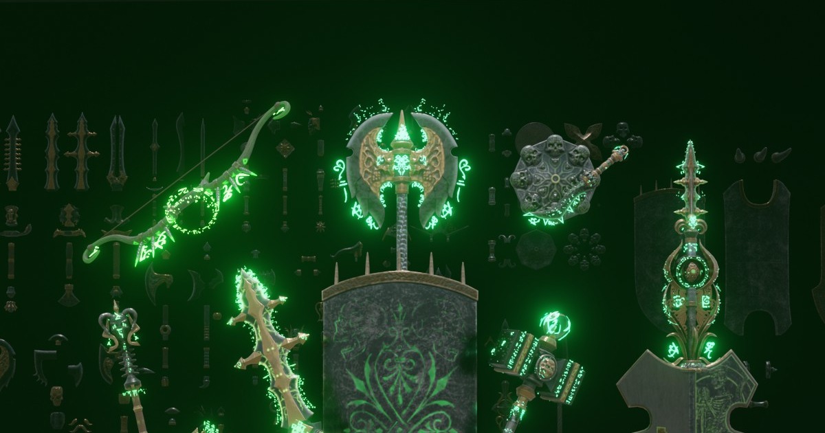 Unholy MODULAR weapon pack | 3D Weapons | Unity Asset Store