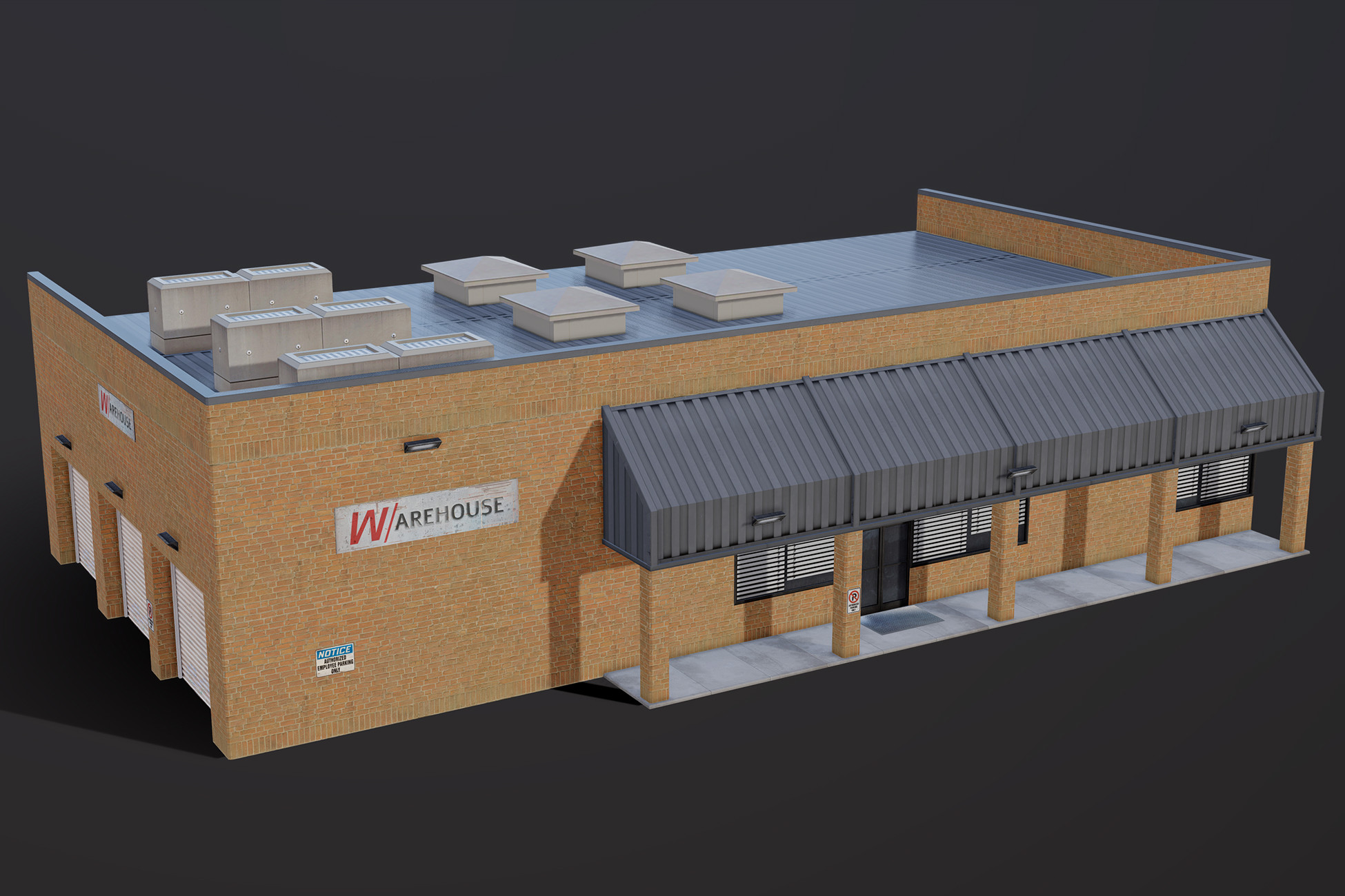 American Style Warehouse | 3D Exterior | Unity Asset Store