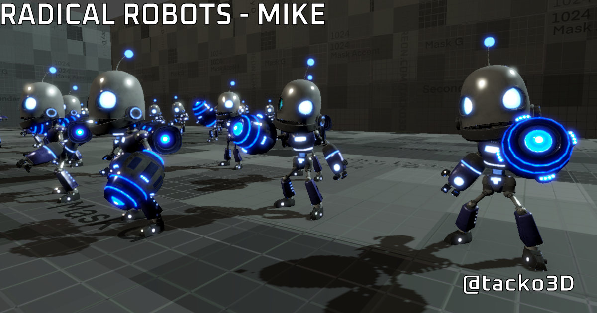 Customizable Robot Character - Mike the Radical Robot | 3D Robots ...