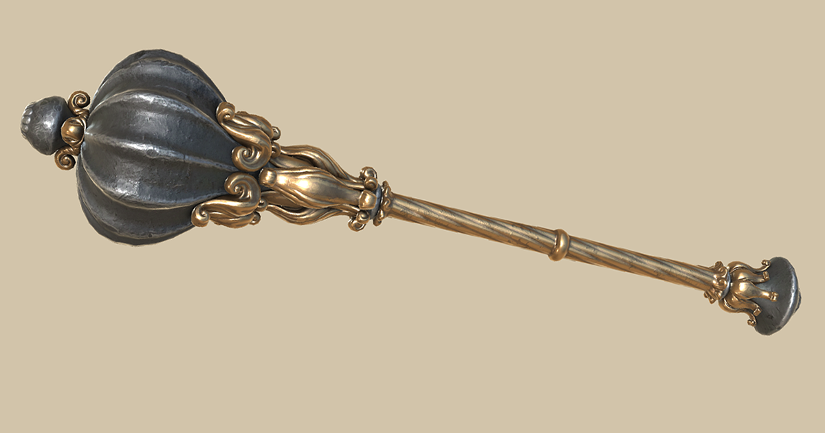 Fantasy two-handed mace PBR | 3D Weapons | Unity Asset Store