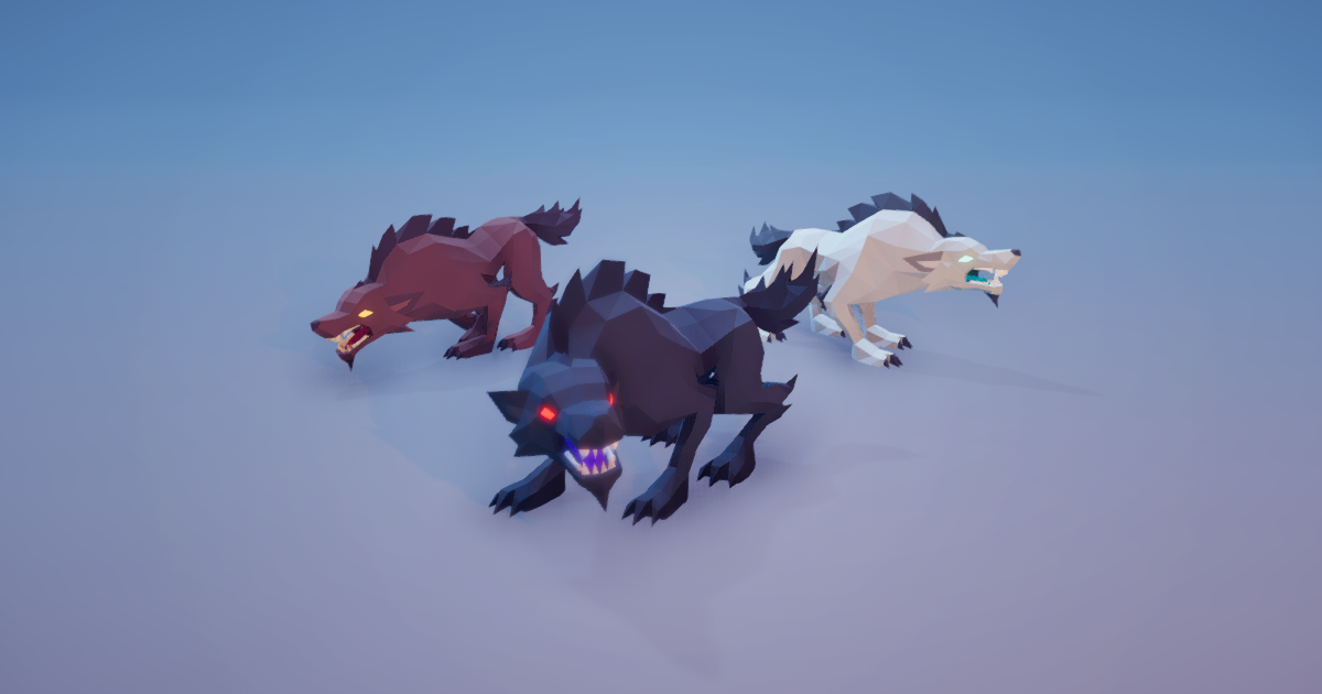 Polygonal - Wolf | 3D Creatures | Unity Asset Store