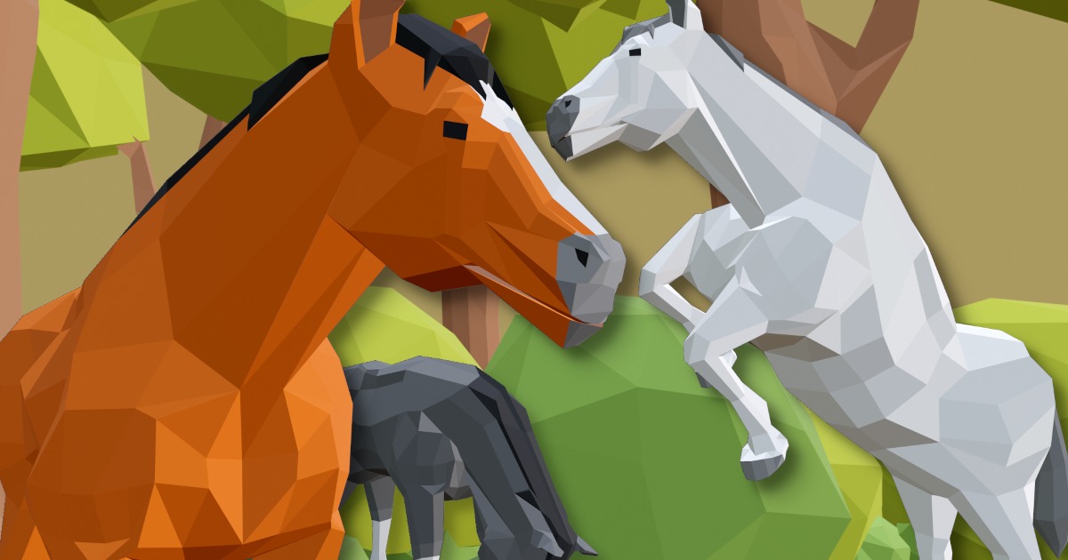 LOW POLY HORSES - Animated | Characters | Unity Asset Store