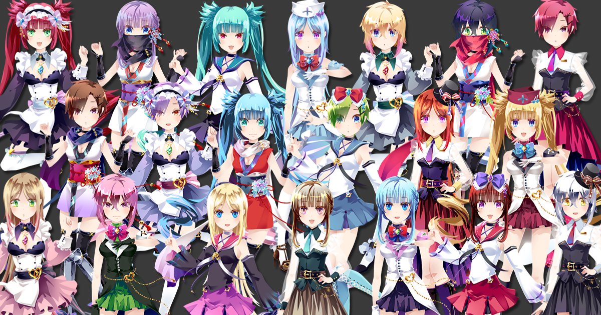 Customize Girl_ Type 2_R2 | 2D Characters | Unity Asset Store