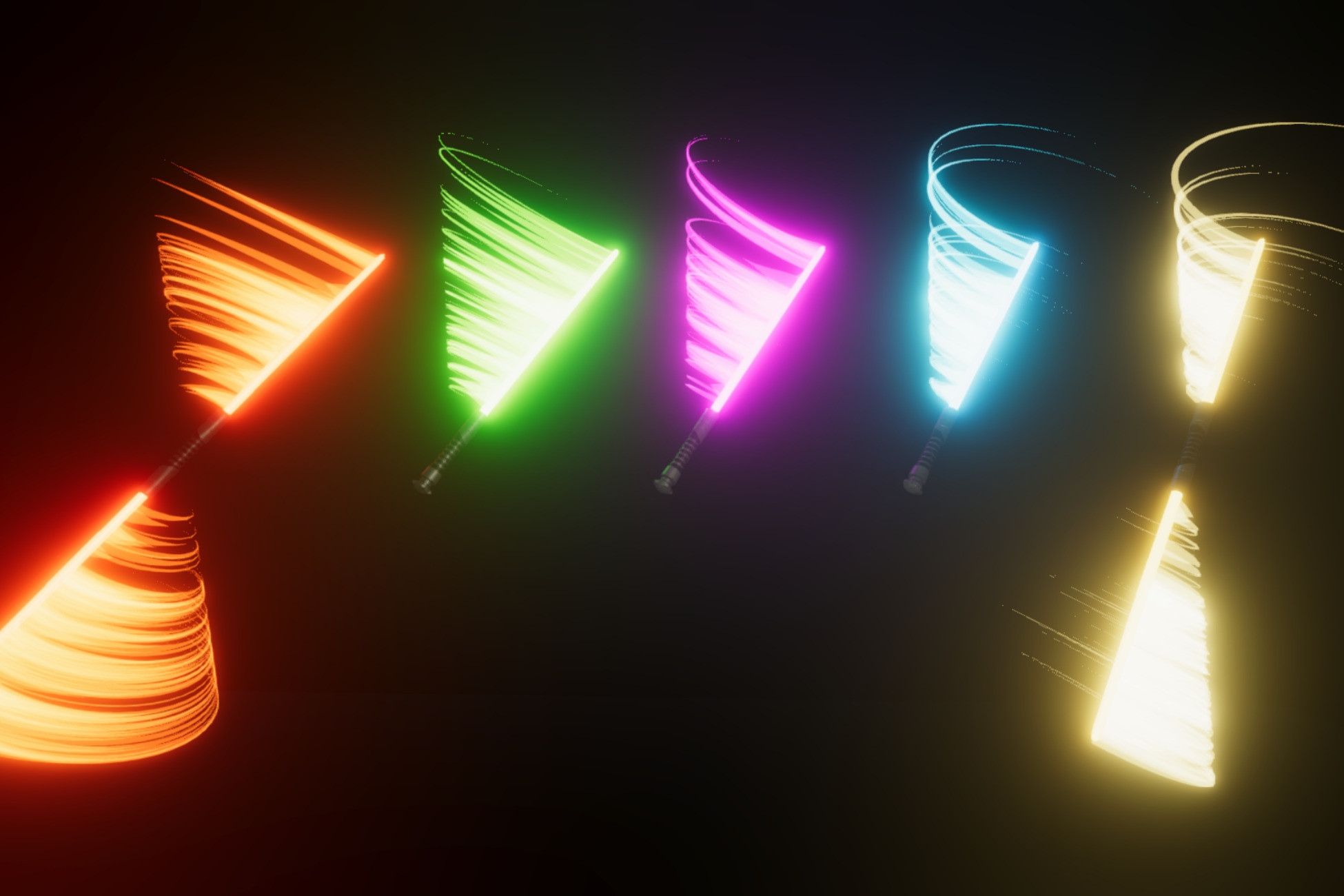 Glowing Sci-Fi Swords by PwhSoft - Paul Willy Hammer