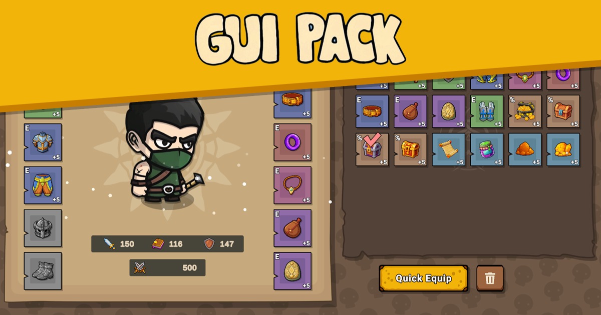 Gui Pack Ui Kit Pro 2d Gui Unity Asset Store