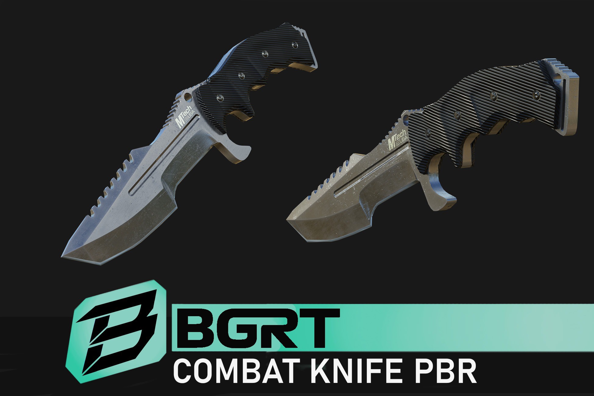Combat Knife PBR | 3D Weapons | Unity Asset Store