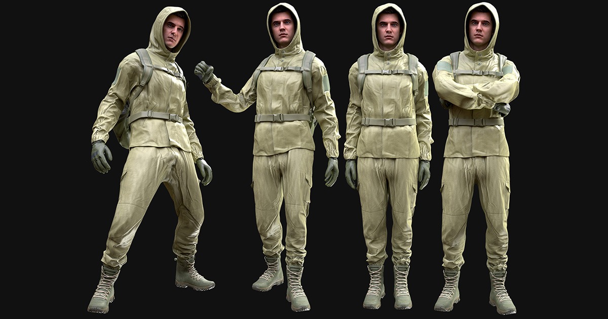 Man in Hunting Outfit 2 - Rigged | 3D Characters | Unity Asset Store