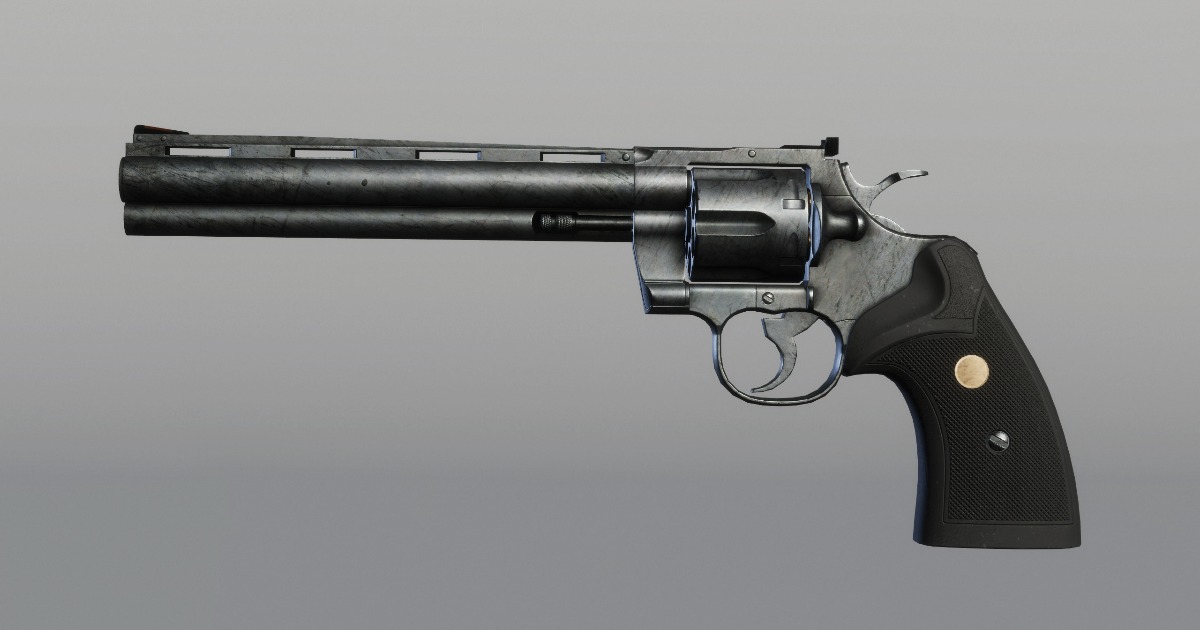 Revolver C | 3D Guns | Unity Asset Store