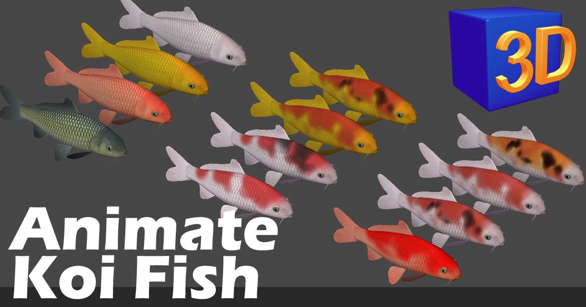 3D Animate Koi Fish | Characters | Unity Asset Store