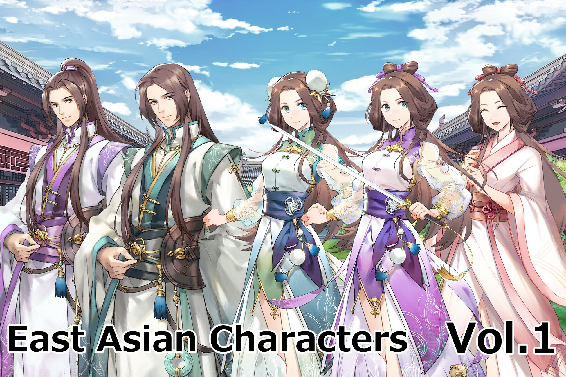 East Asian Characters Vol.1 | 2D キャラクター | Unity Asset Store