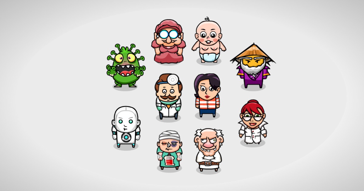2D Characters - Medical Bundle | 2D Characters | Unity Asset Store