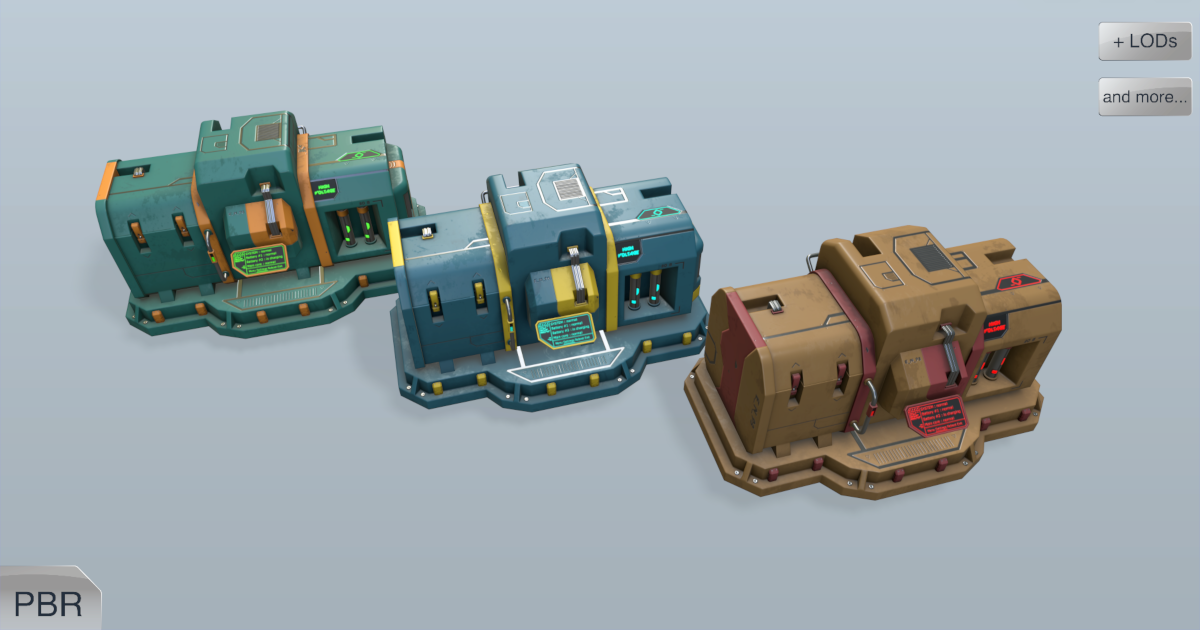 Sci-fi energy nodes vol pack | 3D Sci-Fi | Unity Asset Store