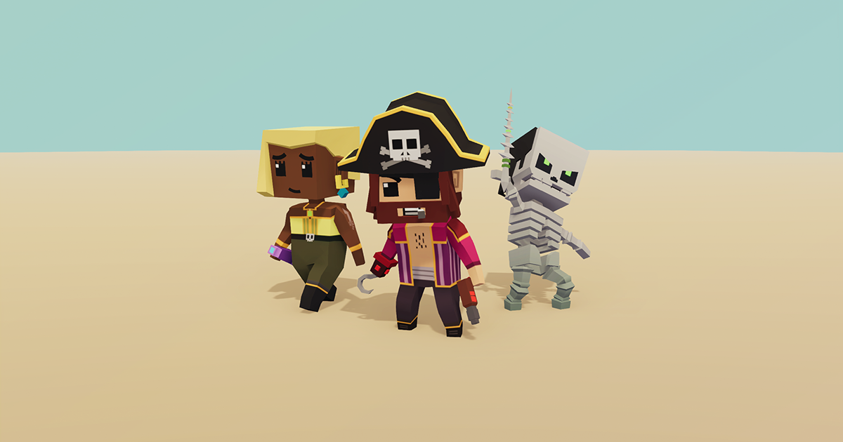 Pirates Modular Pack Toon Series (1st Generation) | 3D Humanoids ...