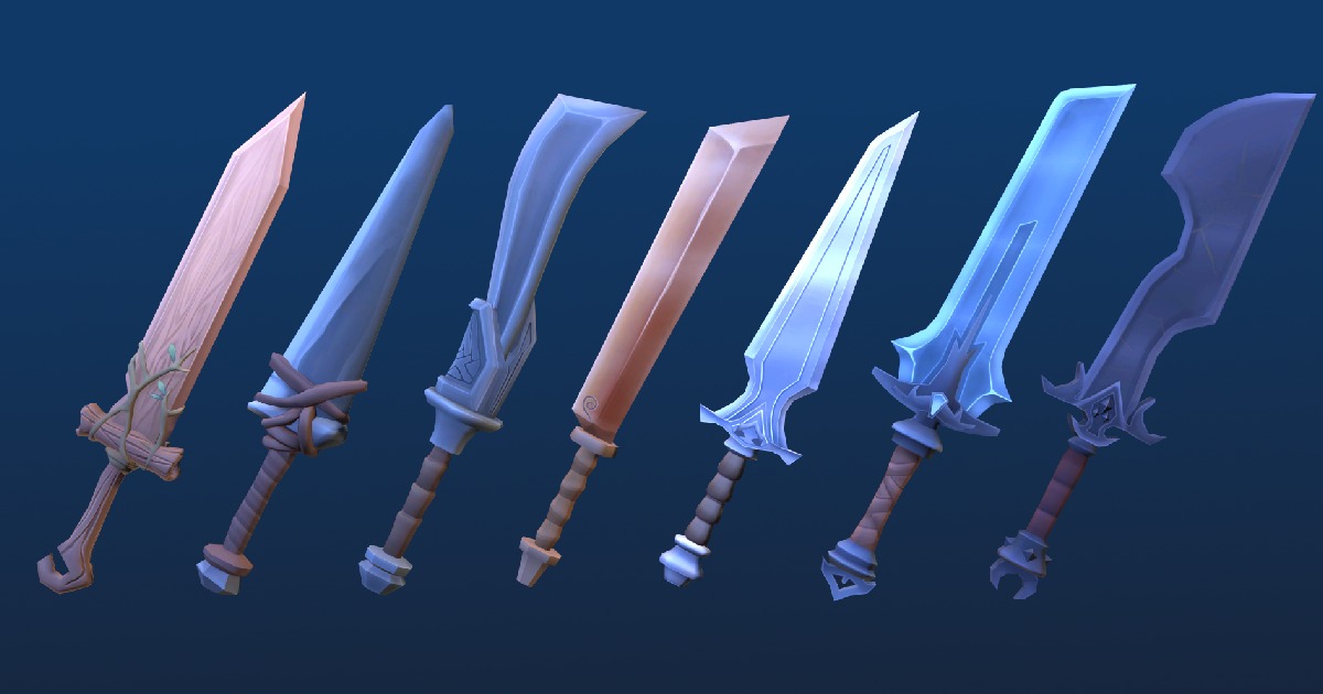 Stylized Fantasy GreatSwords & Icons | 3D Weapons | Unity Asset Store