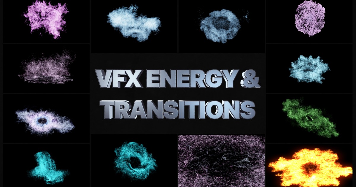 VFX Energy Elements And Transitions (25.03) | 2D Textures & Materials ...