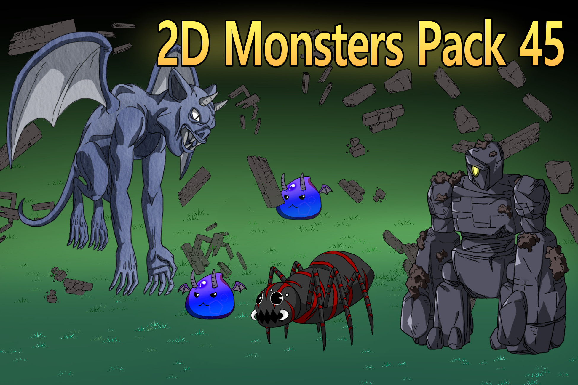 2D Monsters Pack 45 | 2D キャラクター | Unity Asset Store