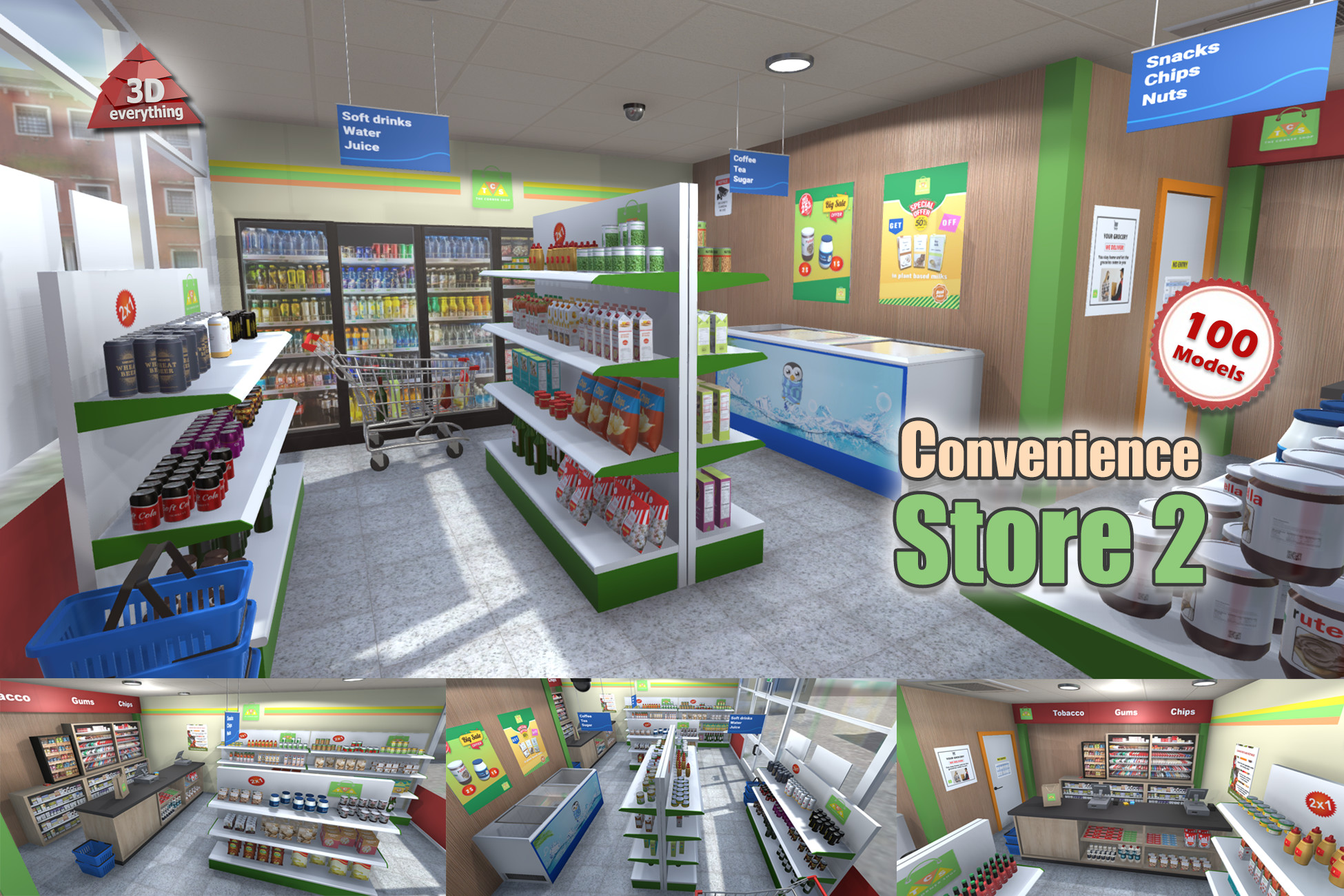 Convenience Store 2 | 3D Interior | Unity Asset Store