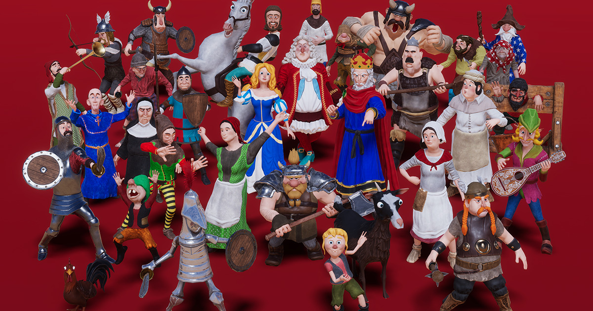 3D Stylized Medieval Characters | 3D Characters | Unity Asset Store