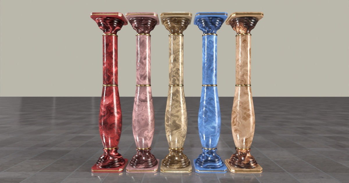 Column_Marble | 3D Interior | Unity Asset Store