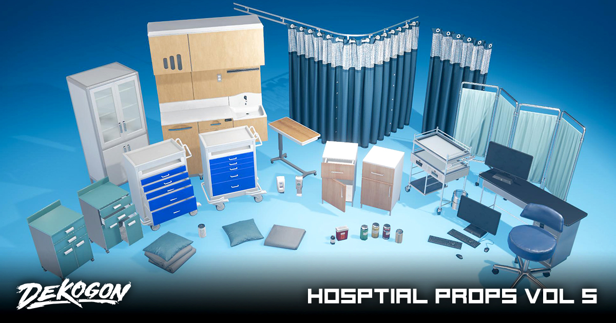 Hospital Props - VOL.5 | 3D Props | Unity Asset Store