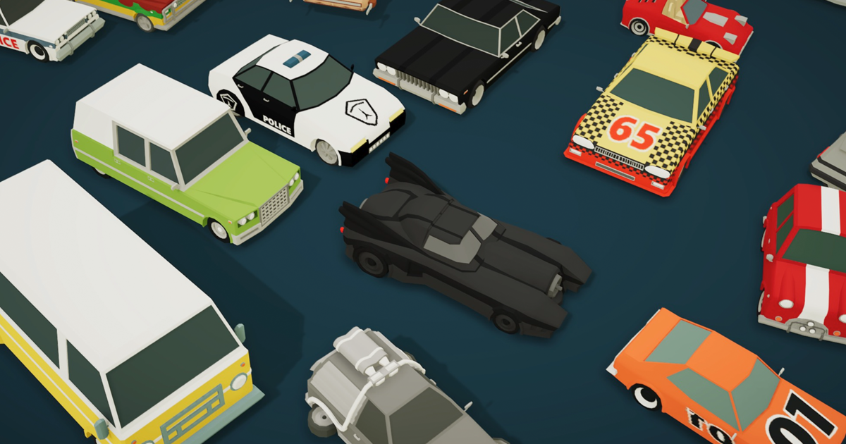 Cartoon Vehicles Pack 1 - Low Poly Cars (20 Cars) | 3D Land | Unity ...