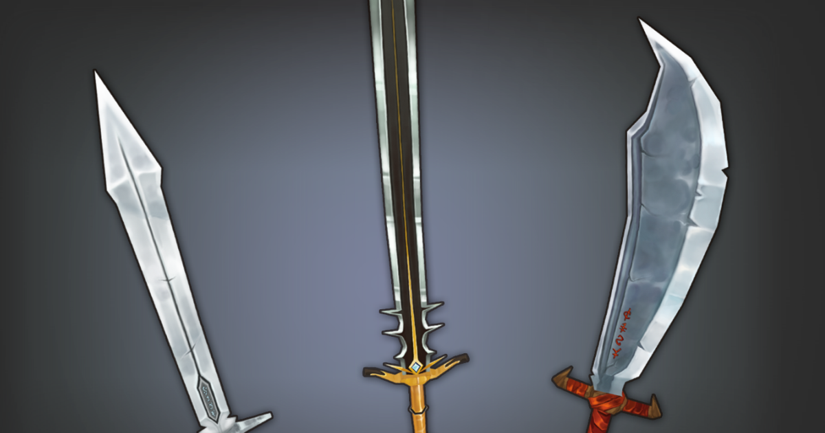 Stylized Fantasy Swords | 3D Weapons | Unity Asset Store