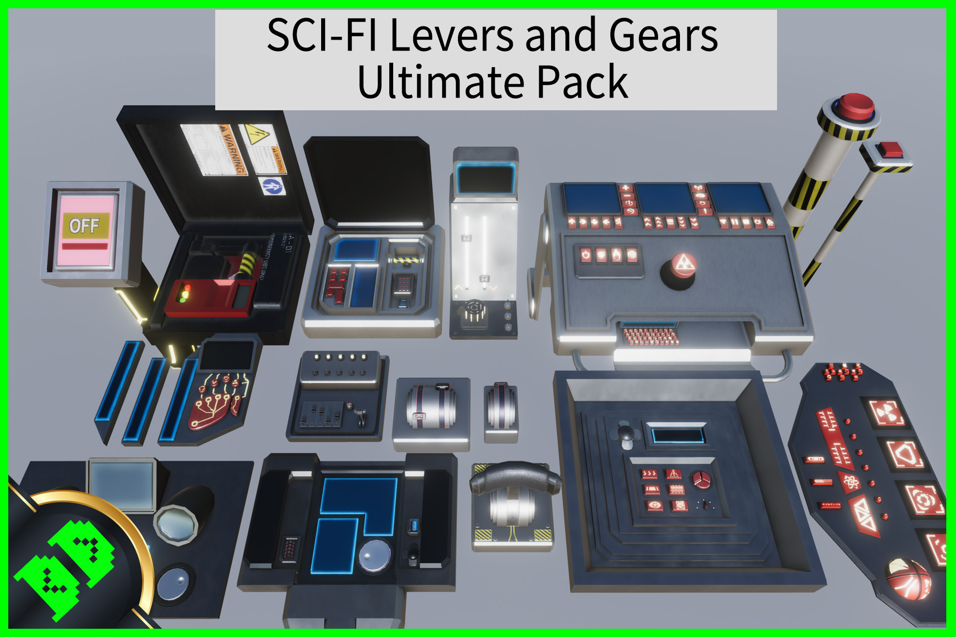 Sci-Fi Levers and Gears Ultimate Pack | 3D 전자제품 | Unity Asset Store