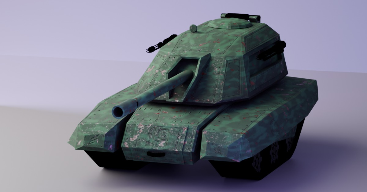 Tank Low-Poly | 3D Land | Unity Asset Store