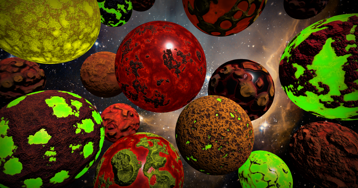 4K Planets Collection: Fire | 3D Sci-Fi | Unity Asset Store