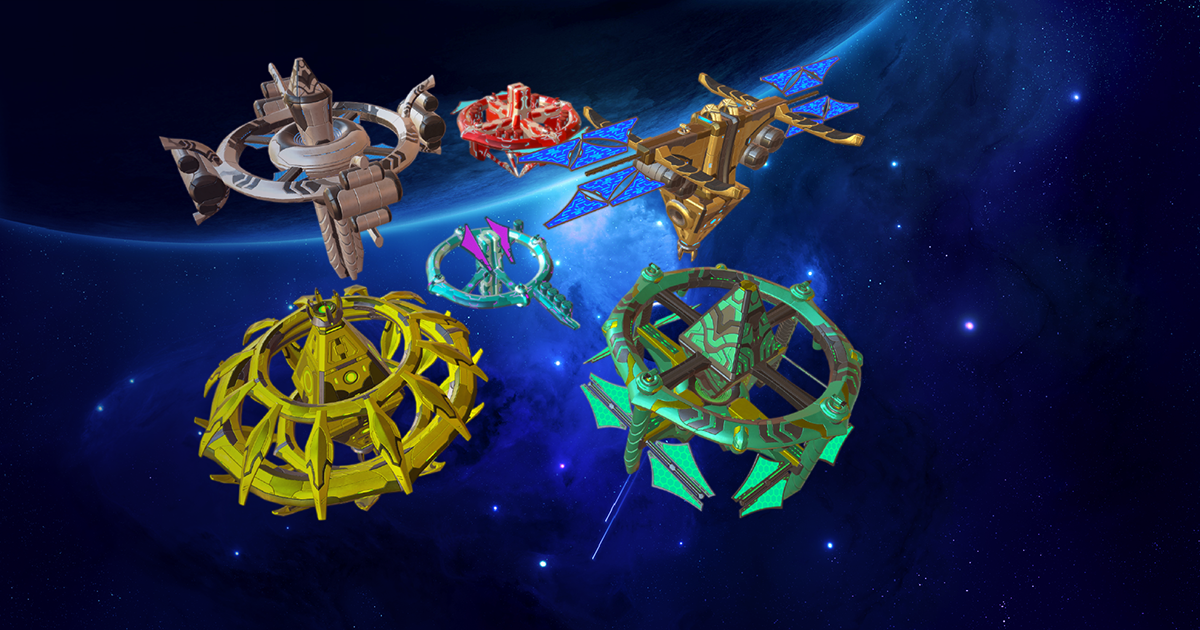 Alien Modular Space Stations | 3D 宇宙船 | Unity Asset Store