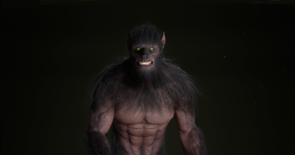 Werewolf (face blendshapes) | Characters | Unity Asset Store