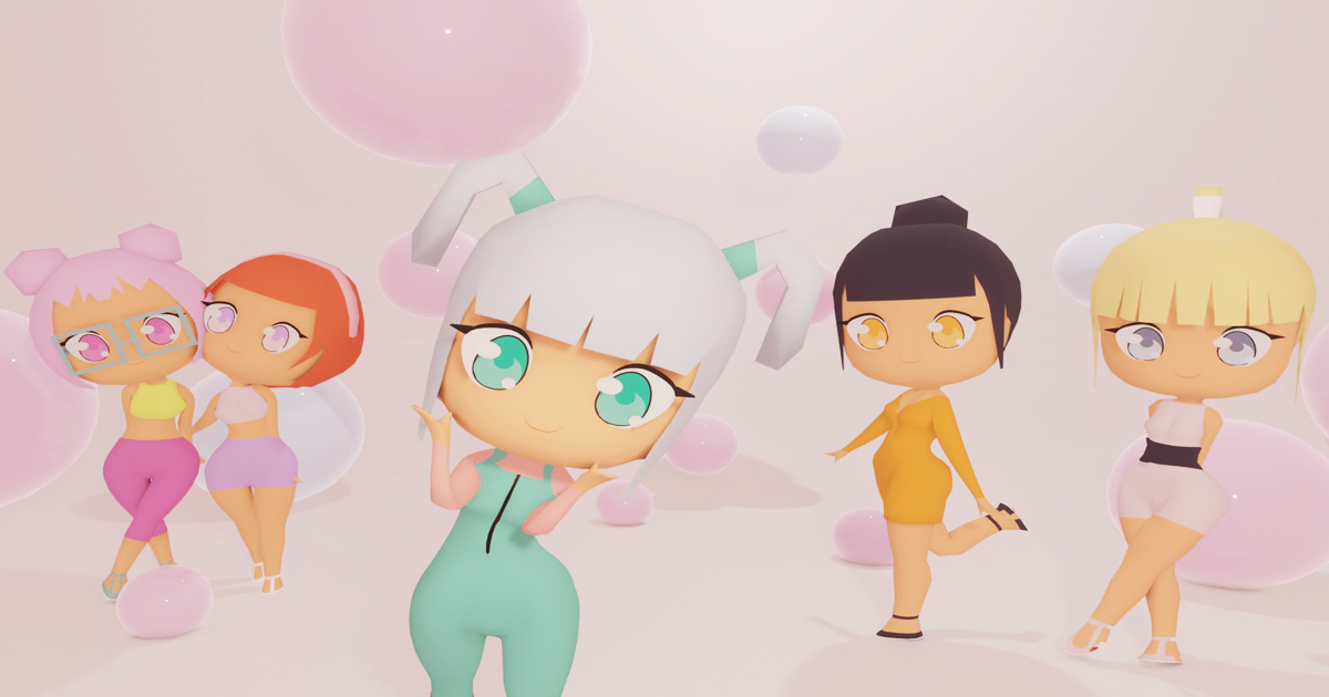 Chibi Girls | Stylized, Anime, Female Character | Characters | Unity ...