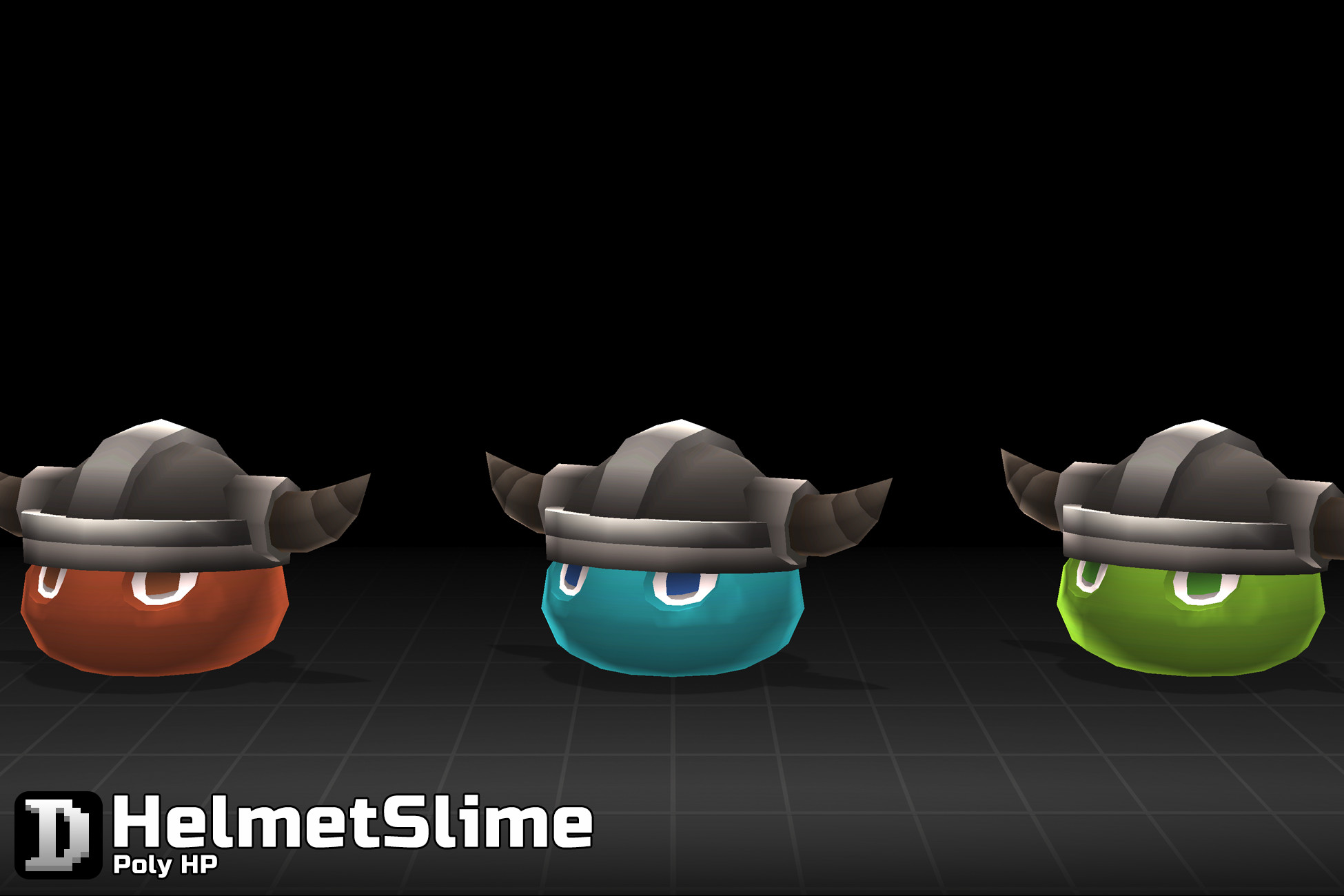 Poly HP - HelmetSlime | 3D Creatures | Unity Asset Store