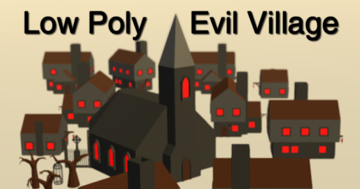 LowPoly Evil Village | 3D 주변환경 | Unity Asset Store