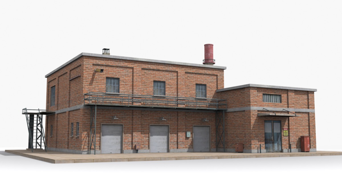 Industrial Factory Building – Variant 04 | 3D Industrial | Unity Asset ...
