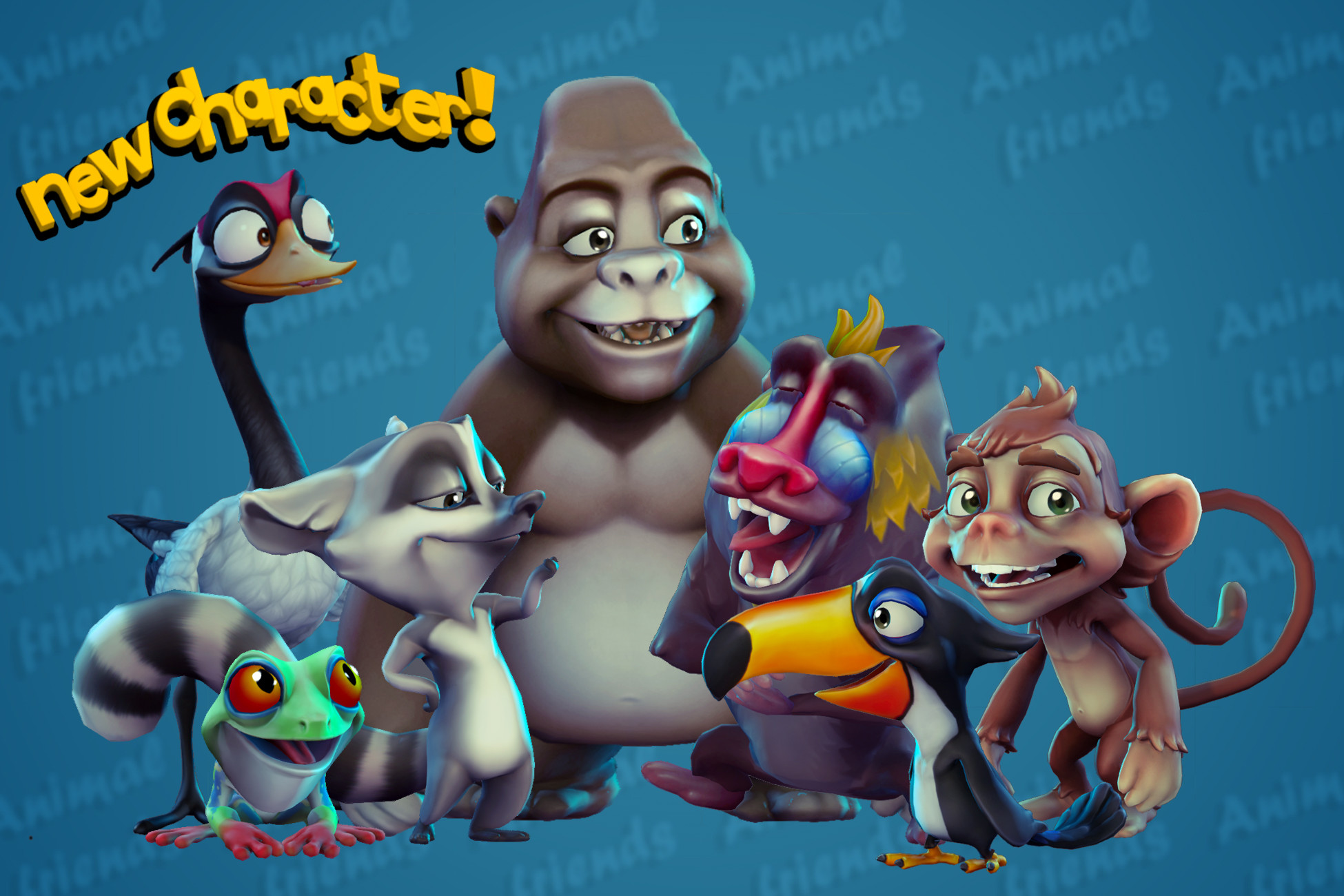 Animal Friends: Wild Animals (7 Characters) | 3D Characters | Unity ...