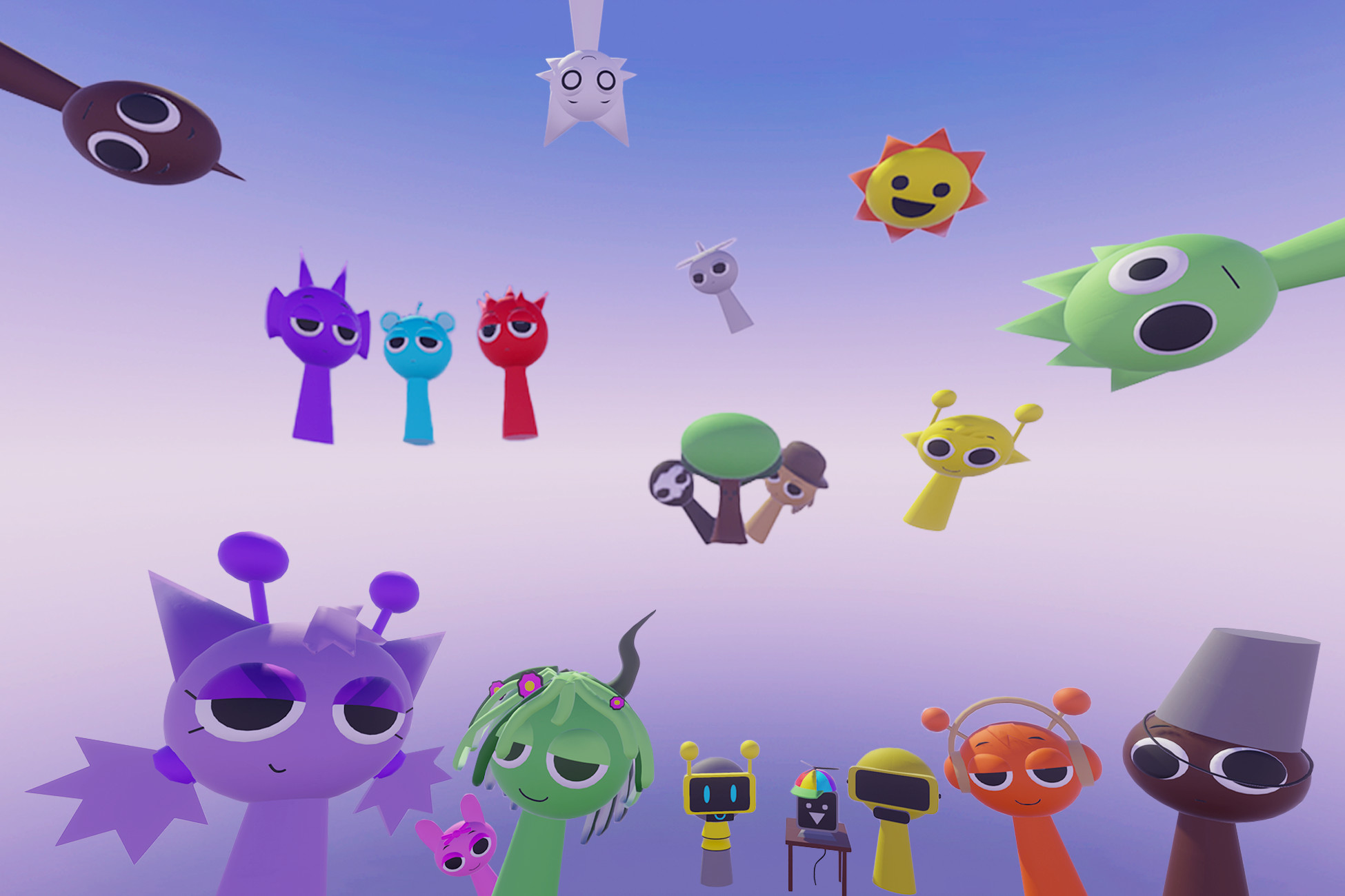 Sprunki 3D Models by gameVgames