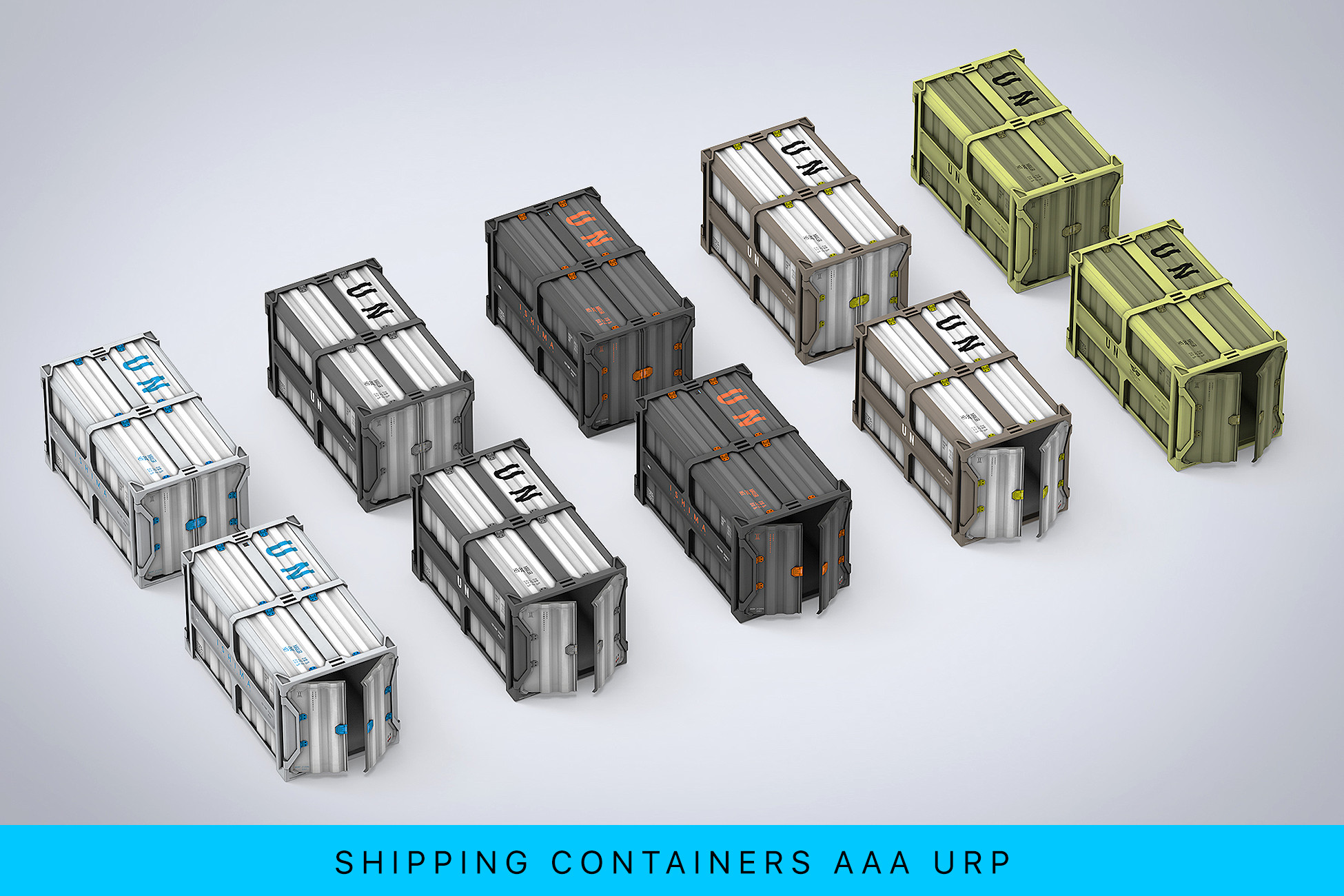 Shipping Containers AAA URP | 3D Industrial | Unity Asset Store