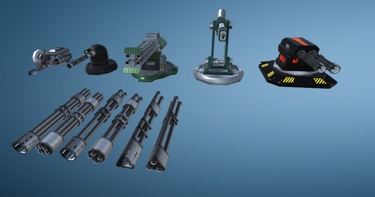 Sentry Gun Collection - HQ | 3D Guns | Unity Asset Store