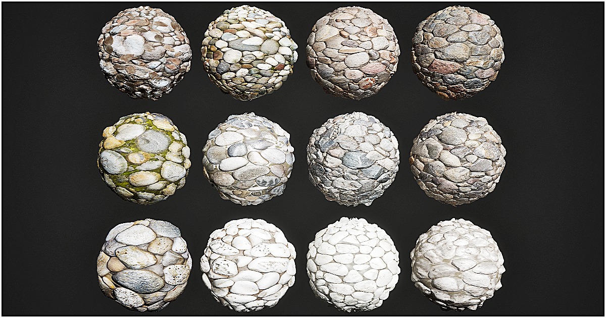 Realistic Materials - Pebble 1 | 2D Stone | Unity Asset Store