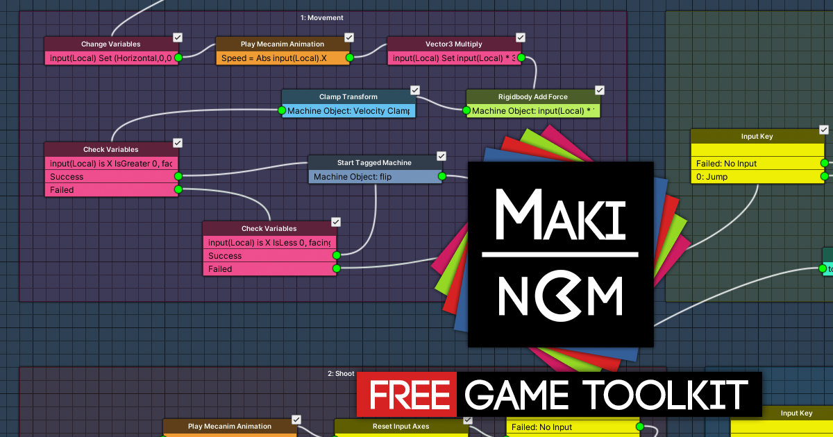 Makinom 2 Free: Game Toolkit | Game Toolkits | Unity Asset Store