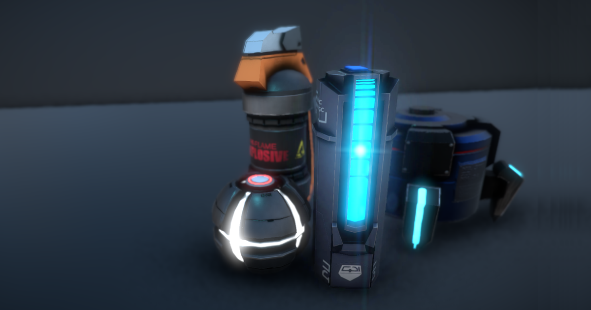 Sci-fi Explosives | 3D Weapons | Unity Asset Store