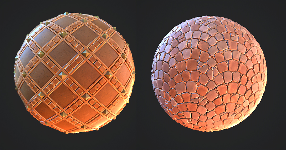 "Stylized tiles" 30 PBR Materials | 2D Tiles | Unity Asset Store