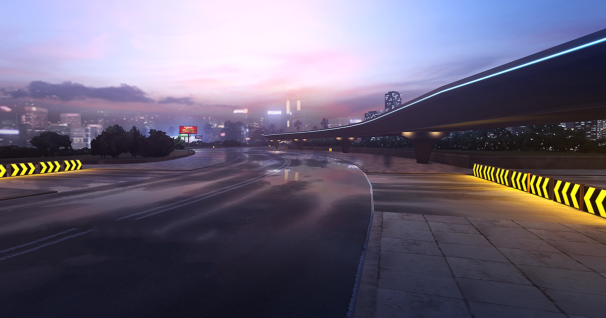 Modern City - Racing Track | 3D Urban | Unity Asset Store