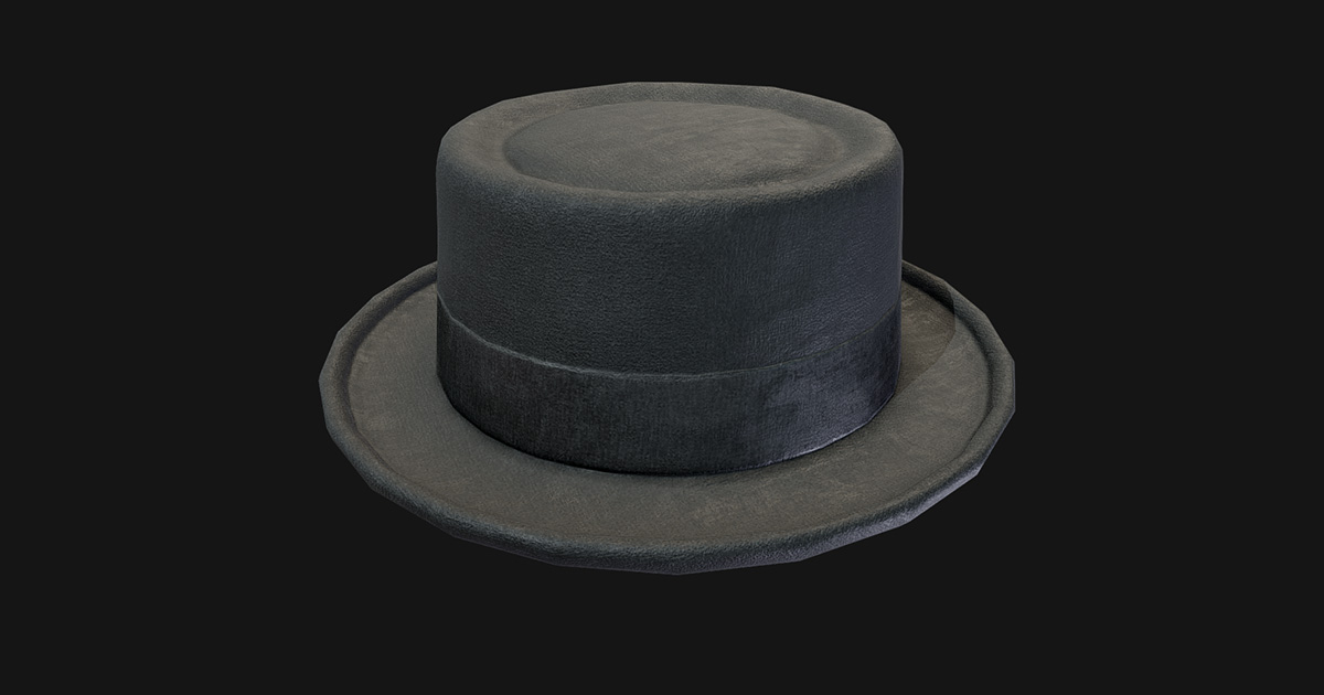 Top Hat Game-Ready 3D Model | Props | Unity Asset Store